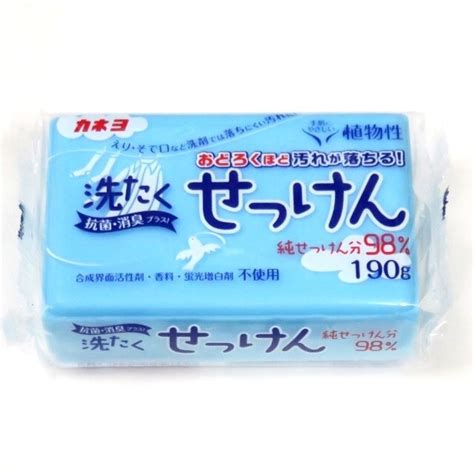 日本製kaneyo植物性強力除垢抗菌去污皂190g 蝦皮購物