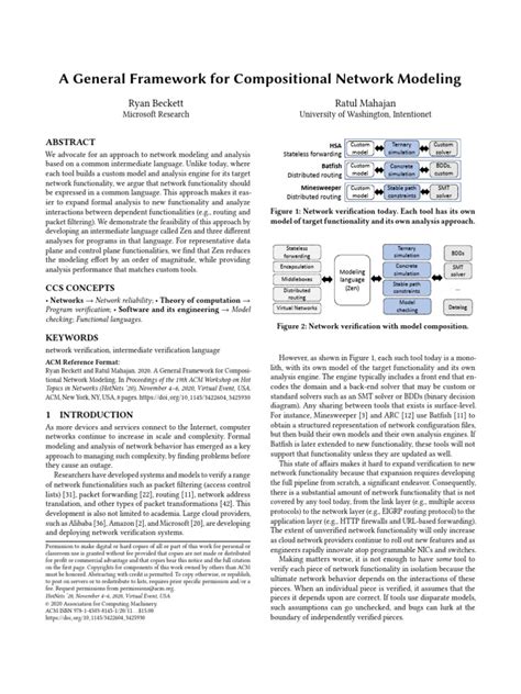 A General Framework For Compositional Network Modeling Pdf Computer