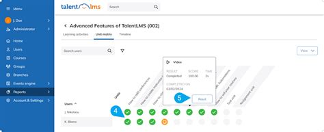 How To Reset Or Complete Progress Using The Unit Matrix Report In