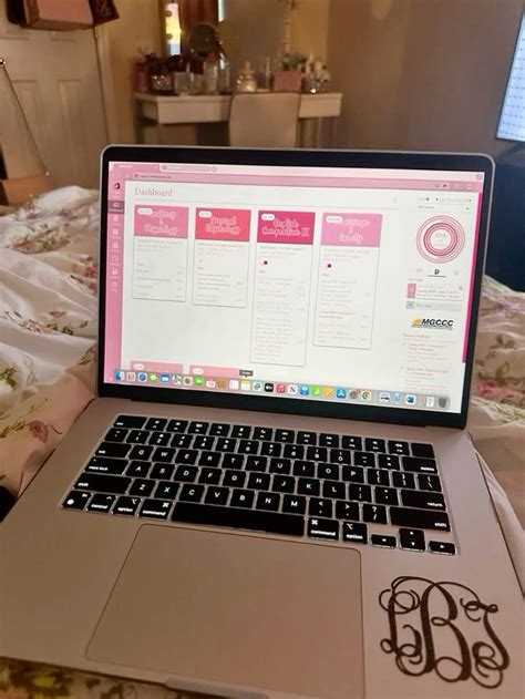 Pink Aesthetic Canvas Dashboard