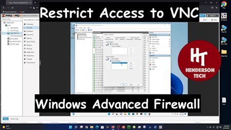 Restrict Access To VNC Using Windows Advanced Firewall ZeroTier Or