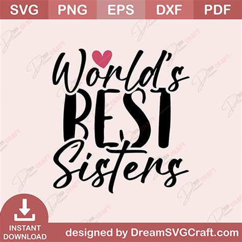 Worlds Best Sister Svg