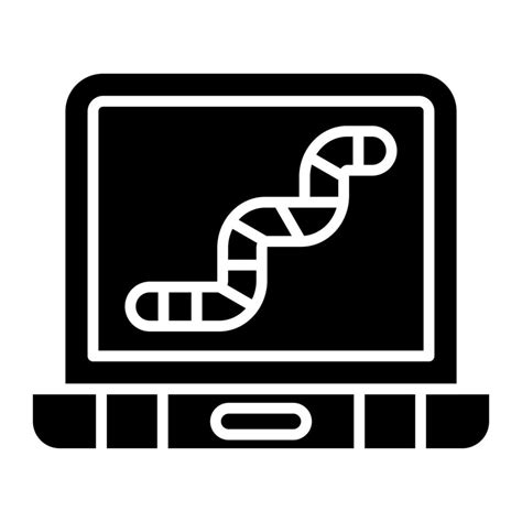 Computer Worm Glyph Icon 7256532 Vector Art At Vecteezy