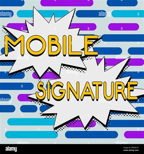 Hand Writing Sign Mobile Signature Business Showcase Methodology That