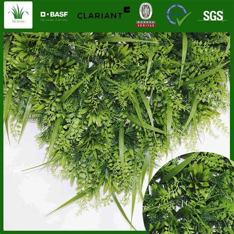 Artificial Grass Wall Boxwood Hedge Panels Plastic Creeper Leaves
