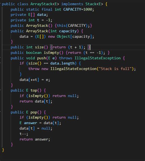 Solved Public Static Final Int Capacity 1000 Private E