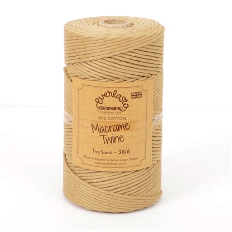 38 6 4mm Blonde Macrame Twine 0 5kg 1kg Spool Craft Twinery