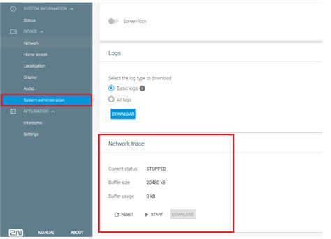 Network Trace And Syslog How To Download Net Trace And Syslog From 2n® Indoor Touch 2 0 Faq