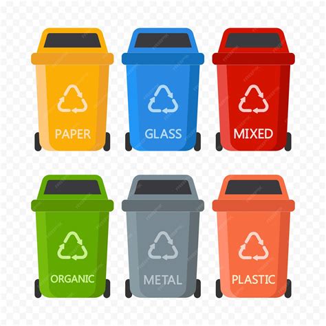 premium vector sorting separation and environmental recycling of