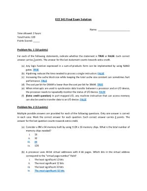 Fillable Online Web Cecs Pdx Exam Questions Types Characteristics