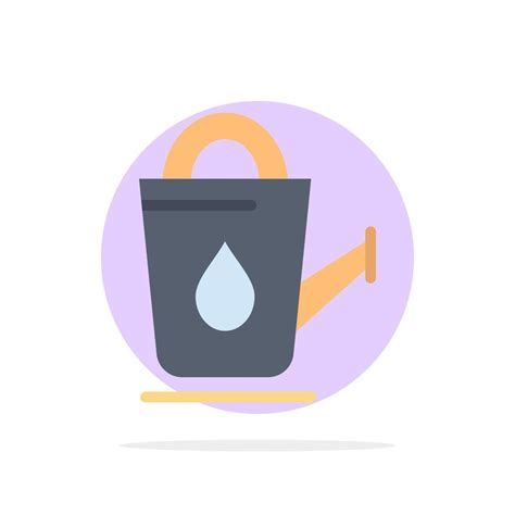 Bath Bathroom Shower Water Abstract Circle Background Flat Color Icon