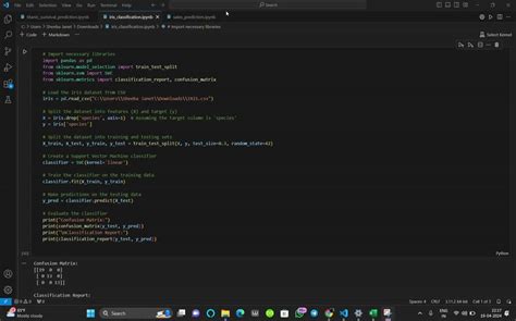 Sheeba Janet On Linkedin Codsoft Datascience Irisflower Svm