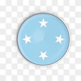 Round Button With Metal Frame Micronesie Flag Png Transparent Png Vhv