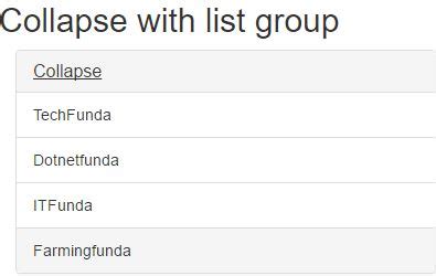 Collapse Properties In Bootstrap Tech Funda