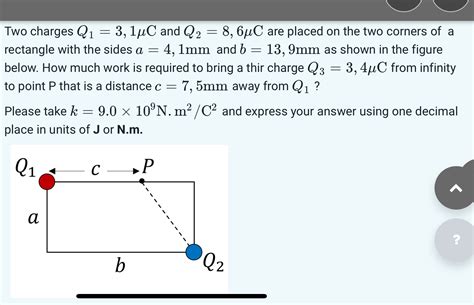 Two Charges Q C And Q C Are Placed On The Chegg