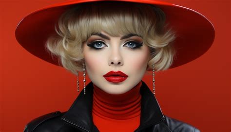 Free Photo Beautiful Blond Woman Exudes Elegance And Sensuality In