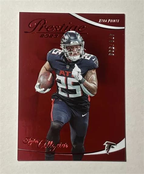 2023 PANINI PRESTIGE Tyler Allgeier Xtra Points Rouge 599 Atlanta