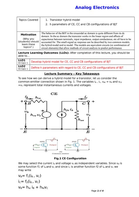 What Is Hybrid Model Of Transistor At Margaret Newsom Blog