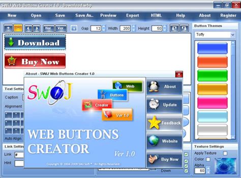 Swij Web Buttons Creator Html Widget Software 10 Off Pc