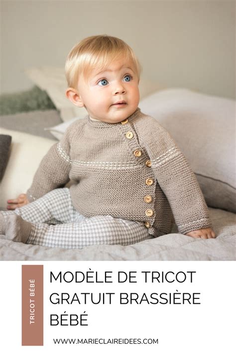Modèle de tricot gratuit pour faire une brassière de bébé Modele