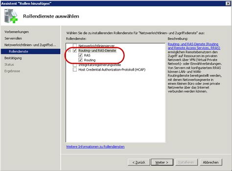 Windows Windows Server 2008 R2 als VPN Einwahlserver für Windows 7
