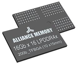 New 16Gb LPDDR4X SDRAM Alliance Memory