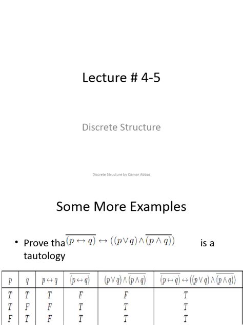 Lecture 4 5 Logical Equivalnces Proofs Pdf Syntax Logic