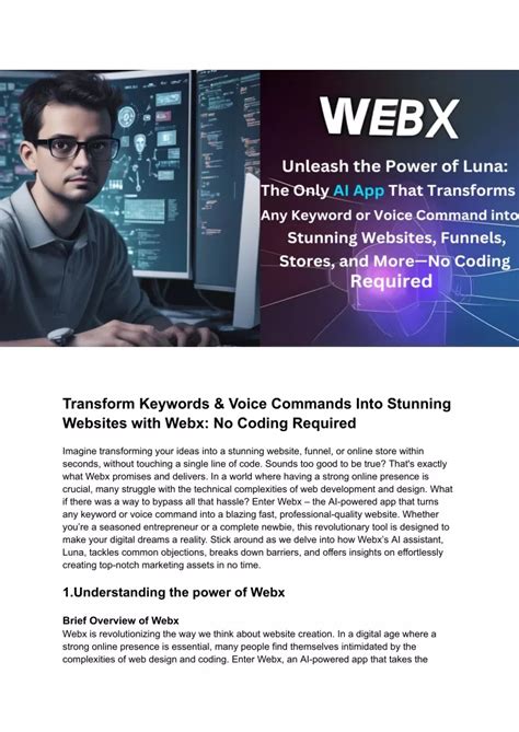 PPT Luna AI Powered App Creates Blazing Fast Websites Funnels