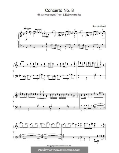 Concerto For Two Violins And Strings No8 In A Minor Rv 522 Lestro