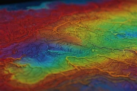 Geothermal Heat Map Premium Ai Generated Image