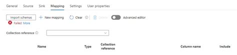 copy data import schemas not working for api call in adf microsoft qanda