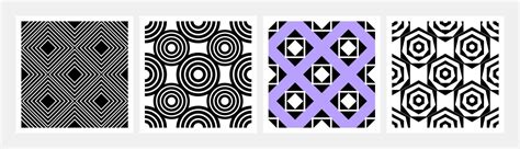 Seamless Background Geometric Set Selection Wallpaper Decor Interior Geometric Ornament
