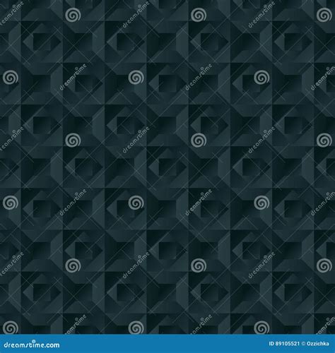 Seamless Geometric Vector Pattern With Shapes Overlaping Each Other In