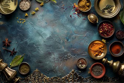 Ayurveda India Symbol Background Premium Ai Generated Image