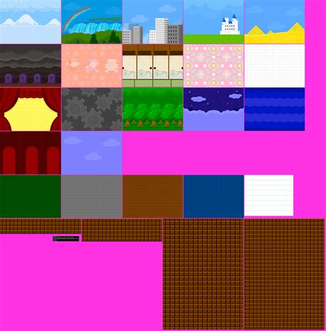 The Spriters Resource Full Sheet View Pico Pico Maker Backgrounds