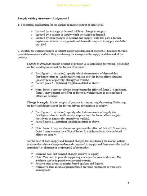 Sample Writing Structure Of Market Equilibrium Analysis 2023 Pdf