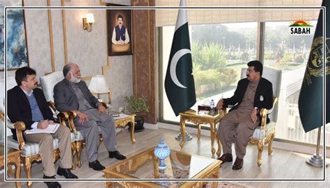 Murtaza Javed Abbasi Briefs Chairman Senate Sadiq Sanjrani On National