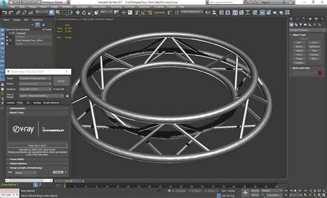 트러스 삼각형 직경 150cm 3d 모델 5 Max C4d Fbx Obj Stl Dwg Free3d