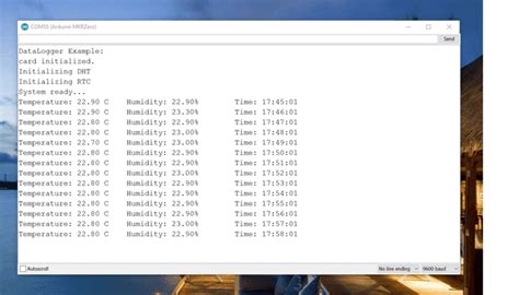 Mkr Zero Weather Data Logger Arduino Documentation