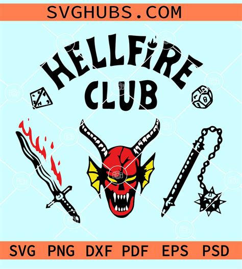 Hellfire Club Stranger Things Svg Hellfire Club Svg Stranger Things Svg