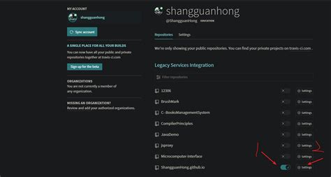 Github使用travis Ci Shangguanhong