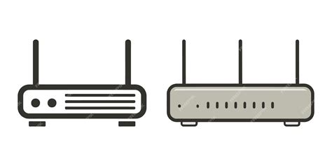 Premium Vector Isometric Wireless Router Illustration Set