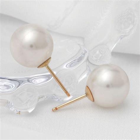14k 골드필드 기본 화이트 진주 일자 침 귀걸이 홈플러스 택배배송