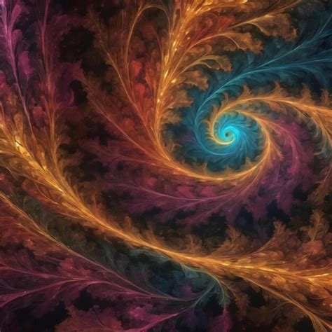 Premium Photo Abstract Fractal Particle Background