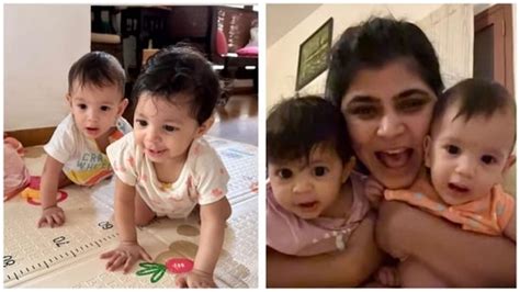 Singer Chinmayi Sripada Reveals Her Twins Faces For The First Time In