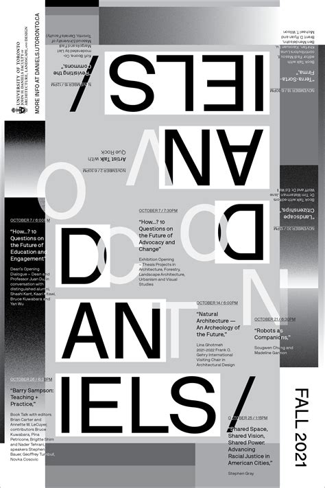Daniels Faculty Announces Fall 2021 Public Programming Series Daniels