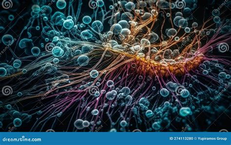 Magnified Cancer Cells Show Molecular Structure Chaos Generated By Ai