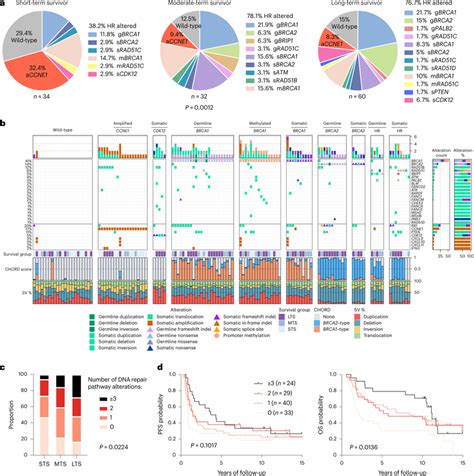 HGSCs With Multiple Altered DNA Repair Pathway Genes Are Associated