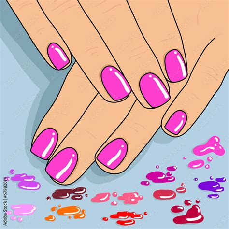 Manicure Stock Vector Adobe Stock