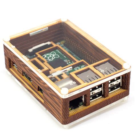 Pibow Timber Enclosure For Raspberry Pi Model B Australia Little Bird